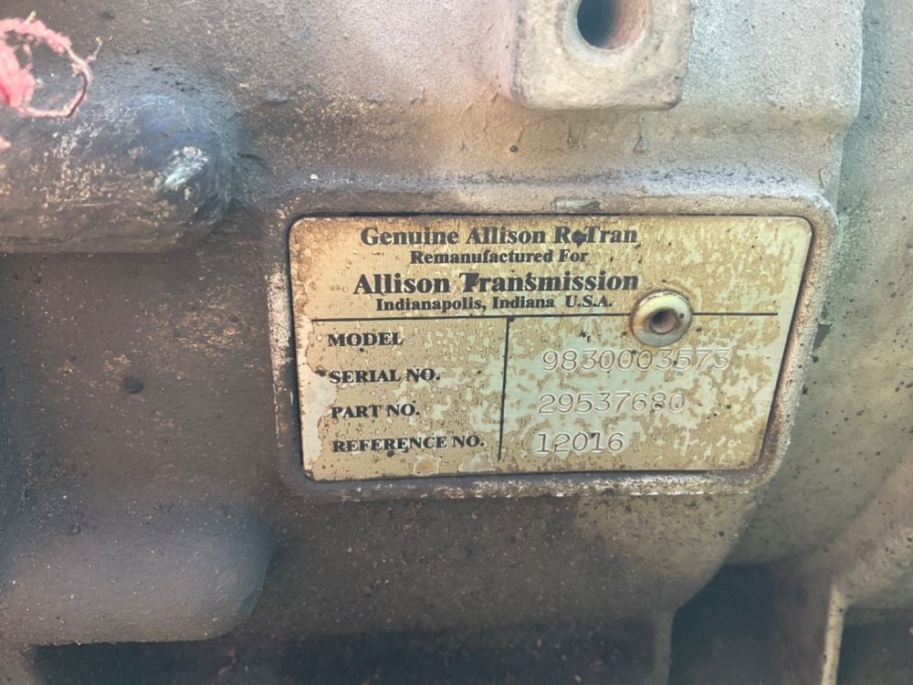 (Used) 2001 Allison, TRANSMISSION ASSEMBLY (P-30594)