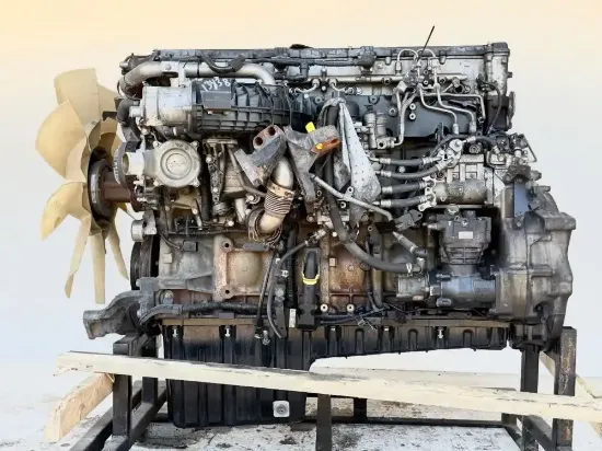 (Core) Engine Does Turn 360 Degrees Complete, Detroit DD15, ENGINE ...